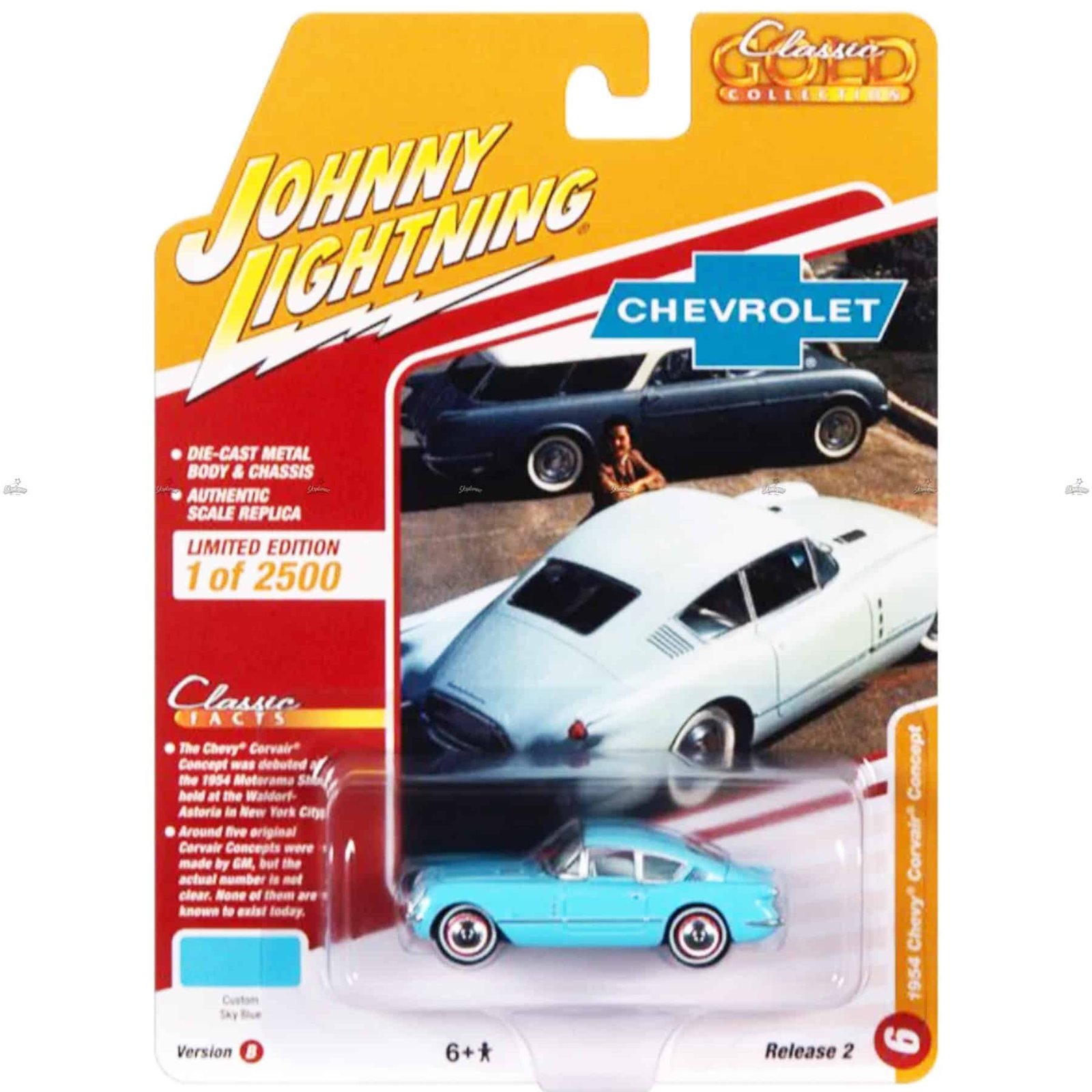 Johnny Lightning – 1964 Chevy Corvair – CLASSIC GOLD COLLECTION - Toy Store
