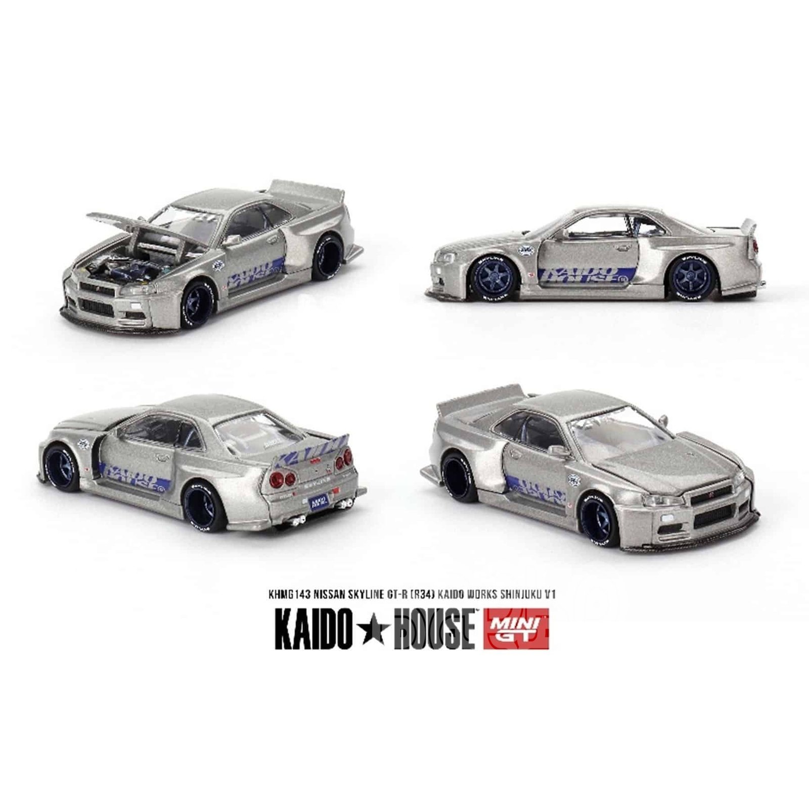 Mini GT – KAIDO HOUSE – 143 Nissan Skyline GT-R ( R34) Kaido Works ...