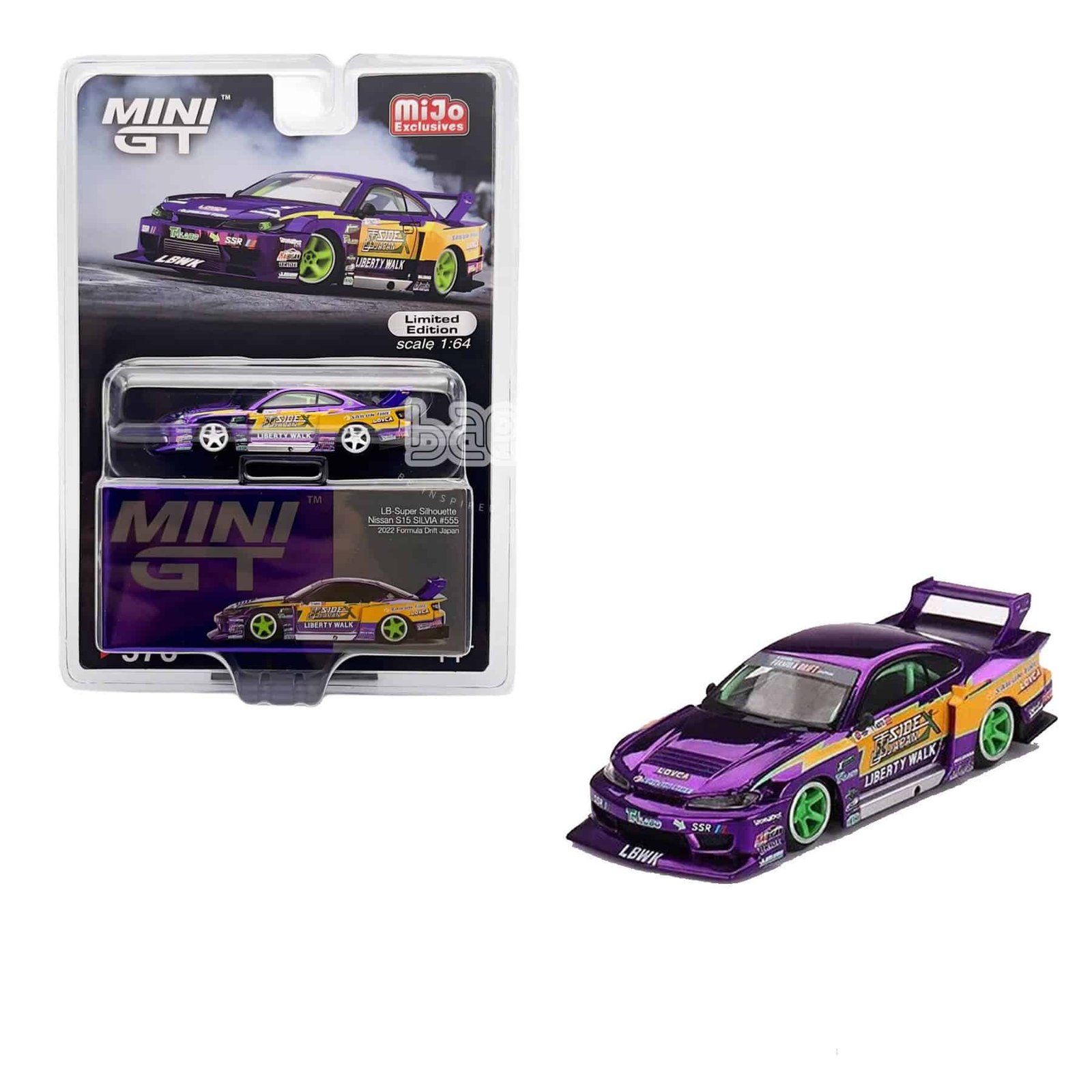 MINI GT – Nissan S15 SILVIA LB-Super Silhouette 555 -2025 Formula Drift ...